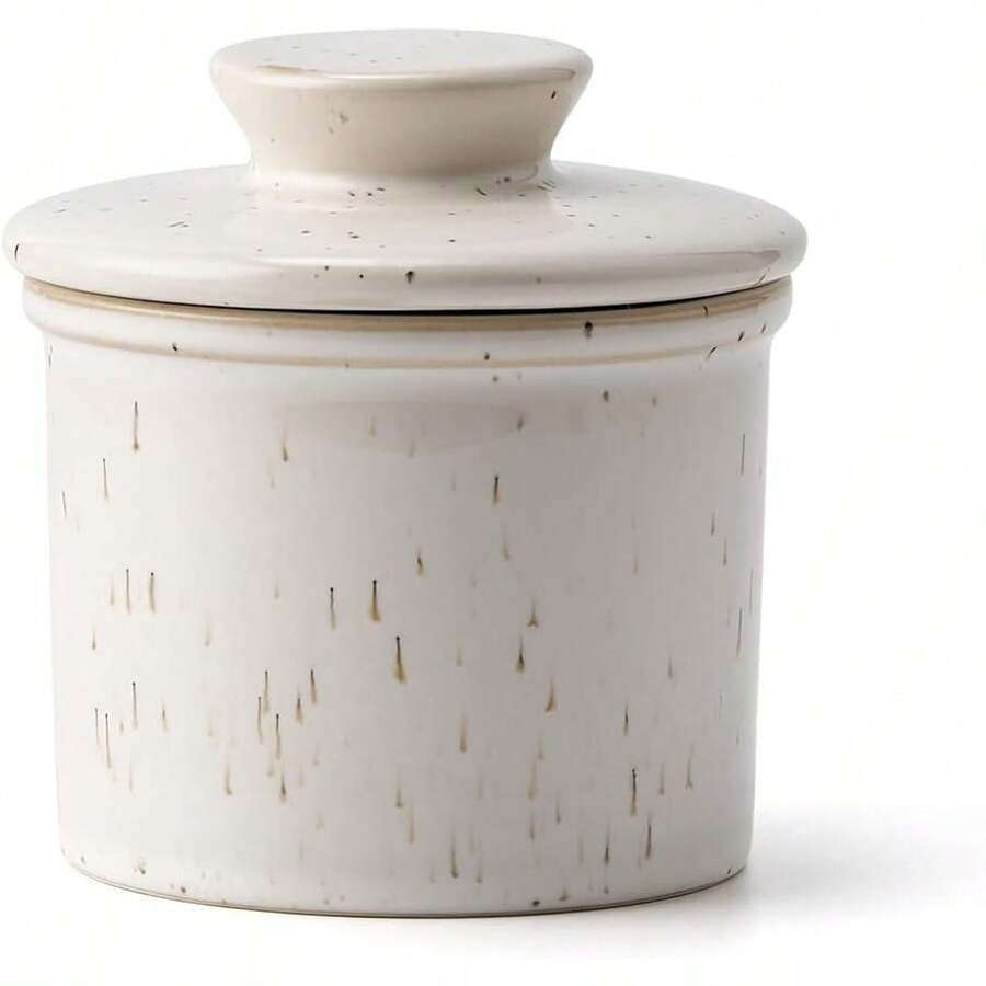 Porcelain Butter Keeper Crock, French Butter Crock For Counter, Butter ...