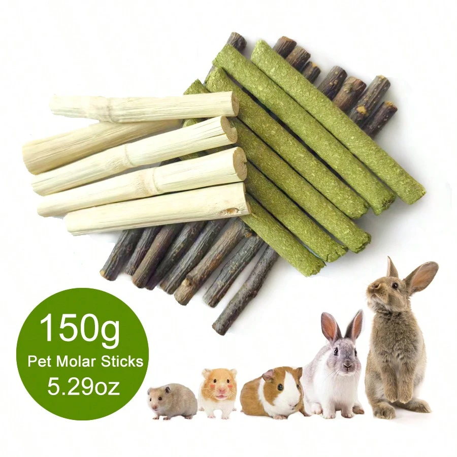 150g Small Animal Chew Sticks, Rabbit Chew Toy Made Of Wooden Branches ...