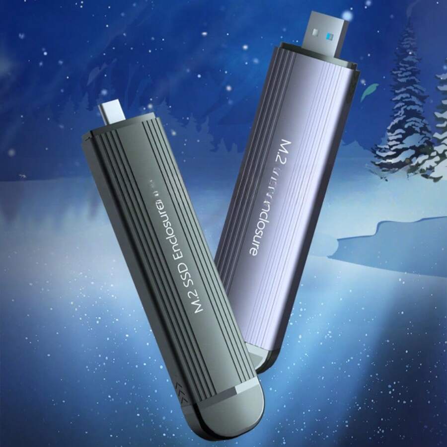 Custodia SSD M2 3,2nvme Thunderbolt 3 TYPEC Dual Interface Inline SSDm.2 Custodia per disco ...