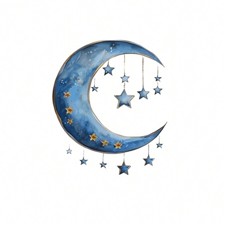 1pc/ 2pcs/3pcs Interesting Moon Hot Stamping And Heat Transfer Stickers ...