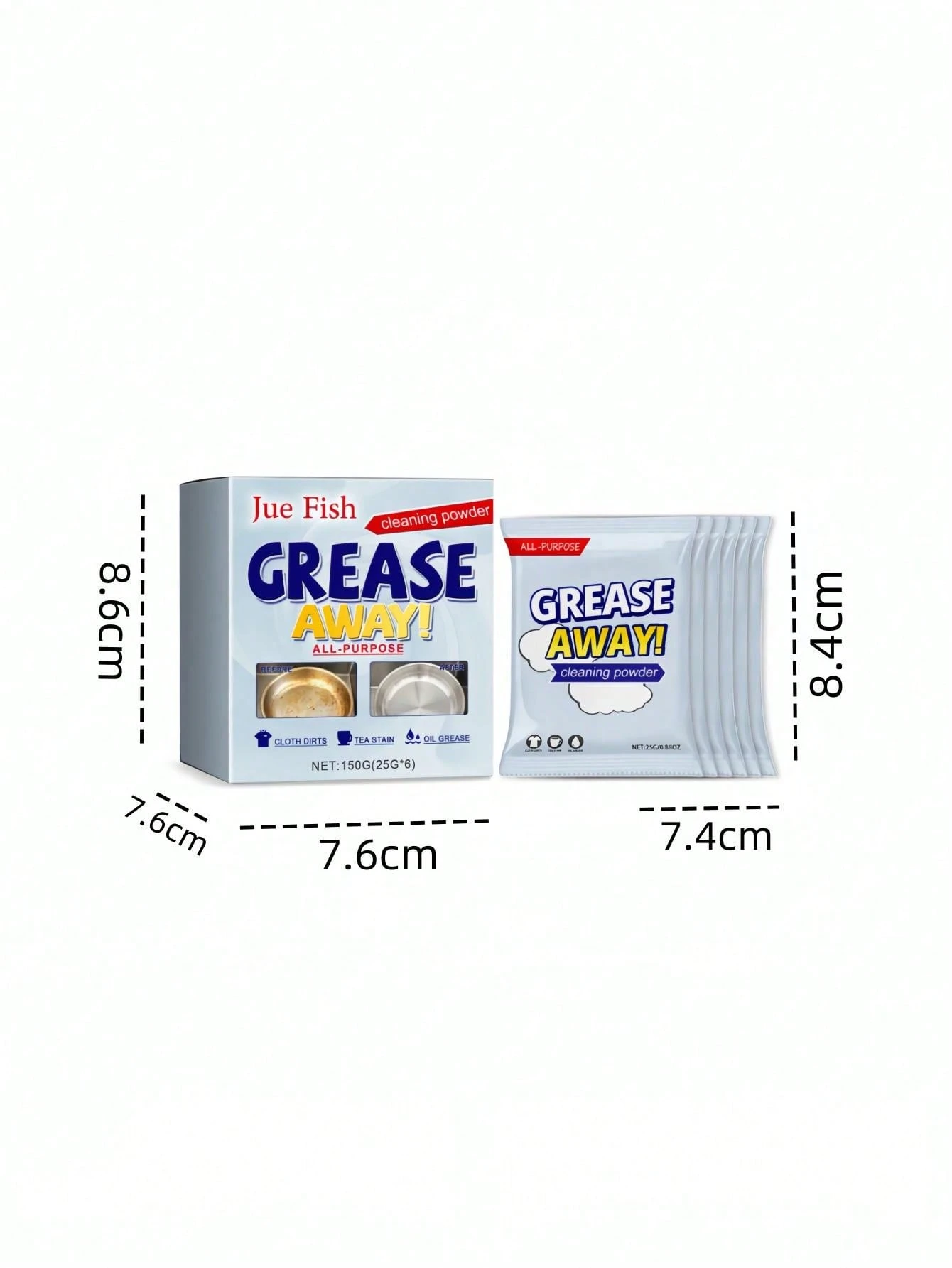 Kitchen Degreasing Powder, Heavy Duty Grease Cleaning For Pots, Pans ...