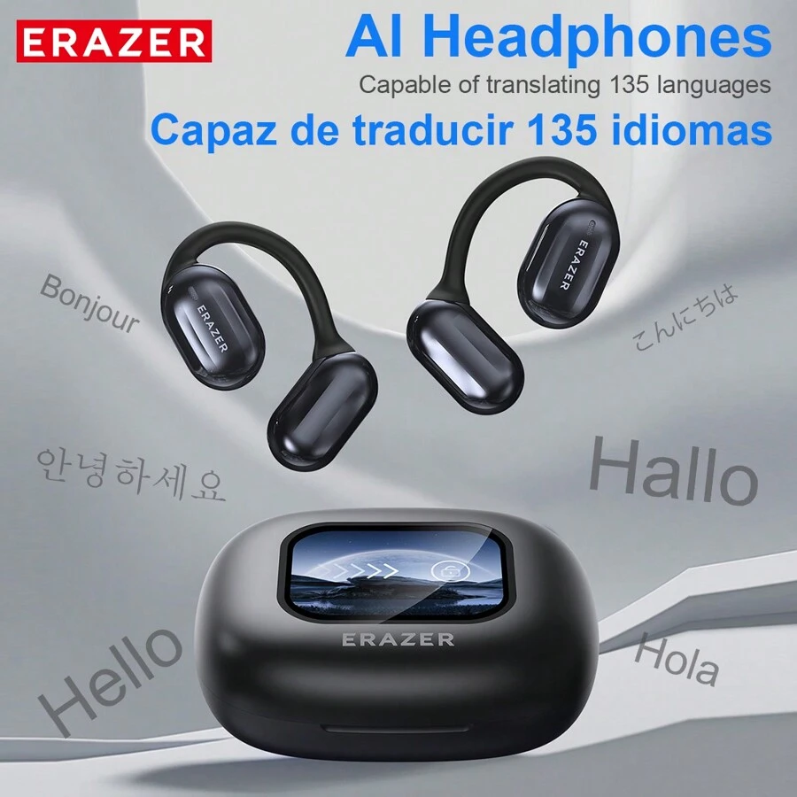 ERAZER Auriculares inalámbricos verdaderos ERAZER XP2 AI de apertura ...