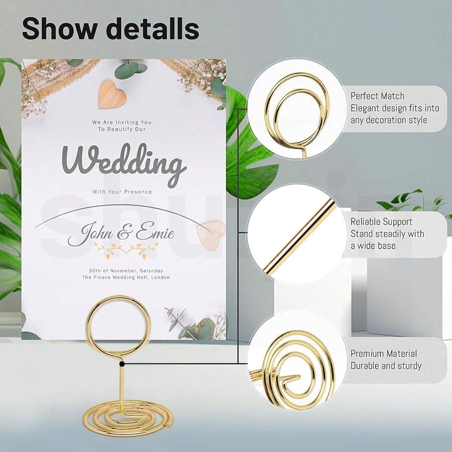 30pcs Desktop Stands, Desktop Photo Stands, Desktop Stands, Menu Clips ...