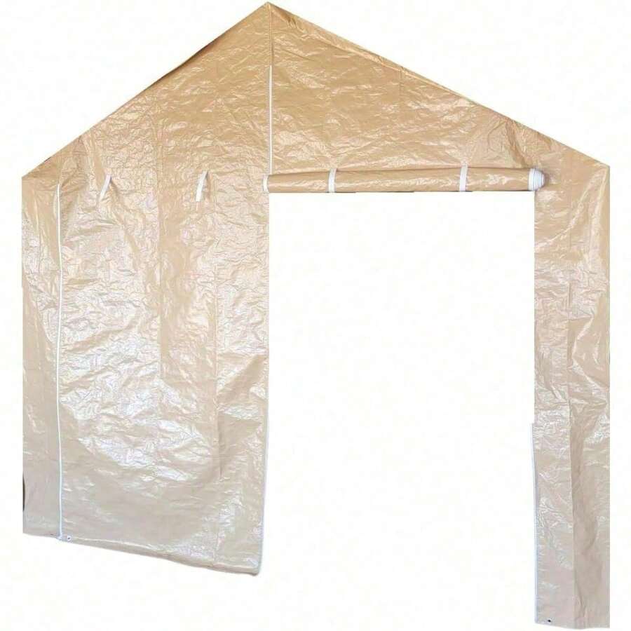 10' X 20' Tan Canopy Entrance Panel With Zippers (Front Panel) | SHEIN USA