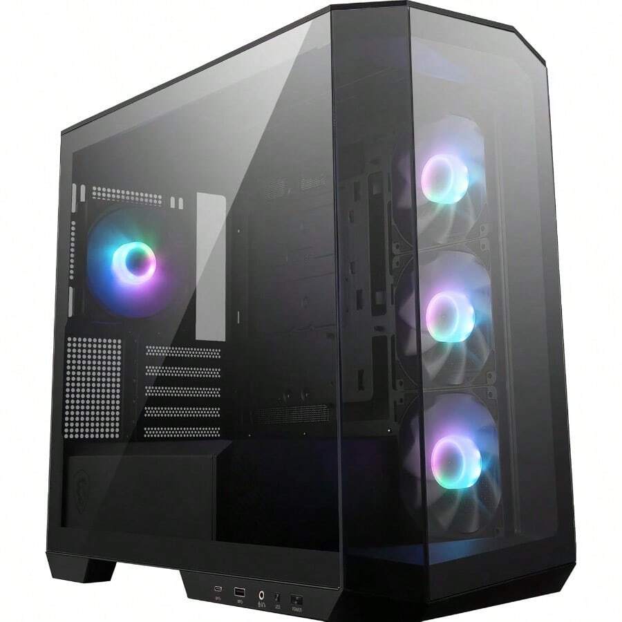 MSI MAG PANO M100R PZ Micro-ATX PC Case-Micro-ATX Capacity3x120mm ...