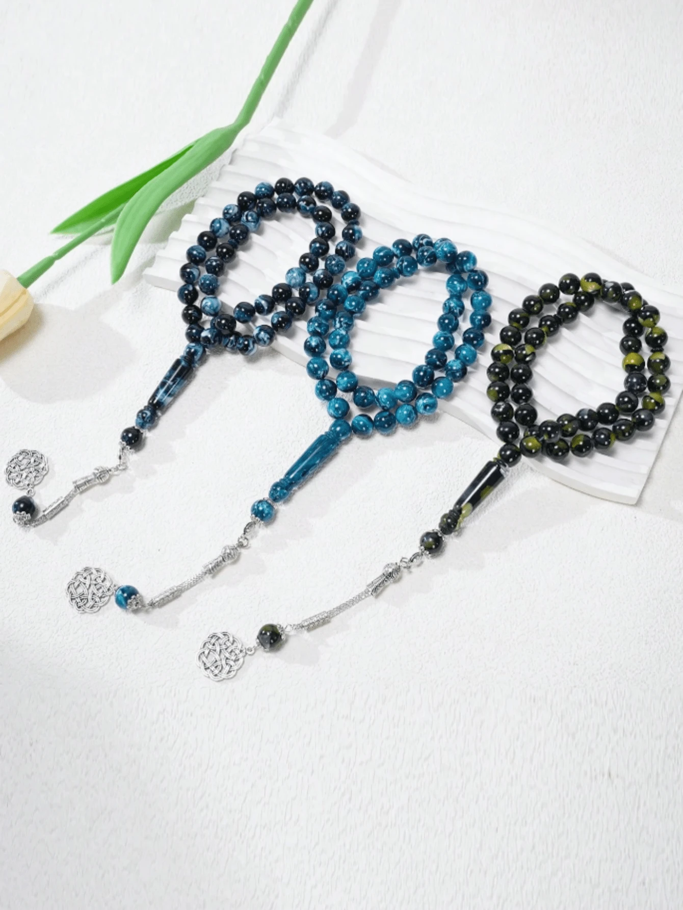 1pc New 45pcs 10mm Muslim Prayer Beads Tasbih Chain Bracelet | SHEIN USA