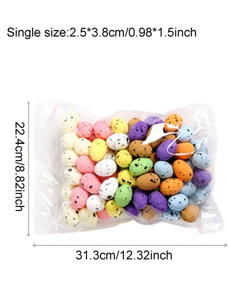 Sanrio 100pcs New Easter Foam Egg Party Party Egg Decorating Diy Pigeon ...