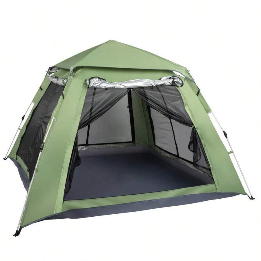 Carpa automática y desplegable impermeable para camping de 4-5 personas ...