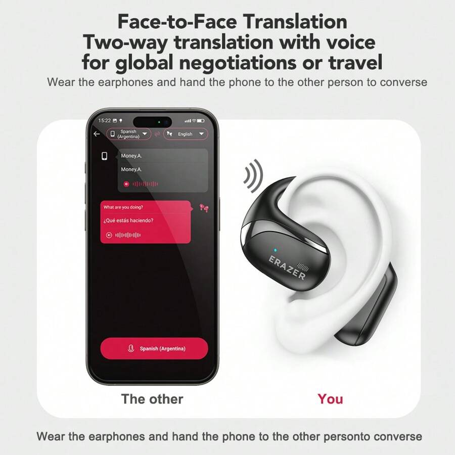 ERAZER ERAZER X9 Translation Earbuds Real Time AI Translator Earbuds ... ERAZER ERAZER X9 Translation Earbuds Real Time AI Translator Earbuds ...