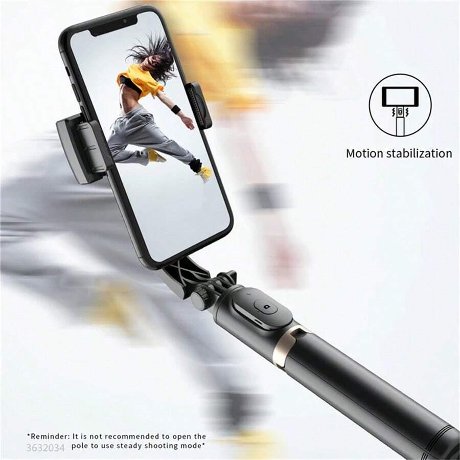 2025 NEW Gimbal Stabilizer Selfie Stick Foldable Wireless Tripod With ...