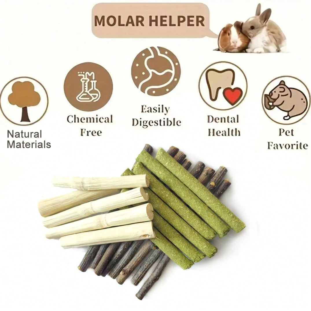 150g Small Animal Chew Sticks, Rabbit Chew Toy Made Of Wooden Branches ...