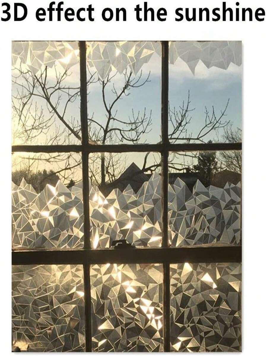 3D Adhesive Free Electrostatic Window Film Privacy Cutting Glass Window ...