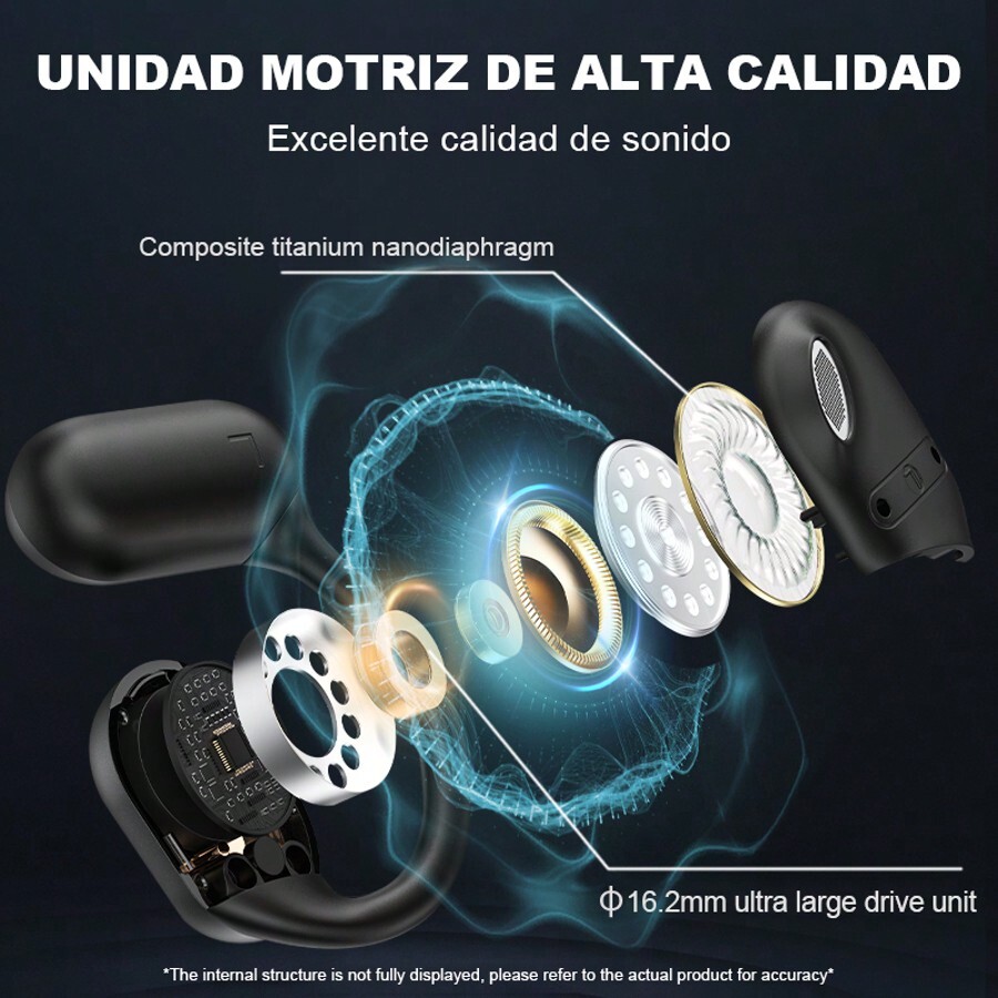 ERAZER Auriculares inalámbricos abiertos XP2 AI con batería ultra ...