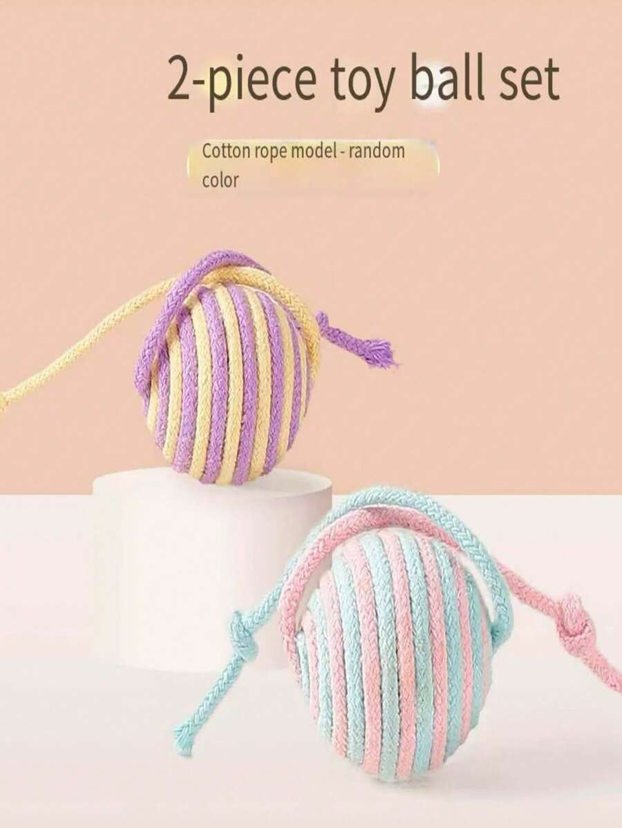 Sisal Ball Cat Toy High Self Pleaser Cat Tease Stick Grinding Teethcord ...