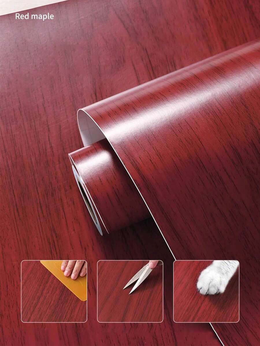 1 Roll Of Old Door Frame Wood Grain Peel And Stick Wallpaper Self ...