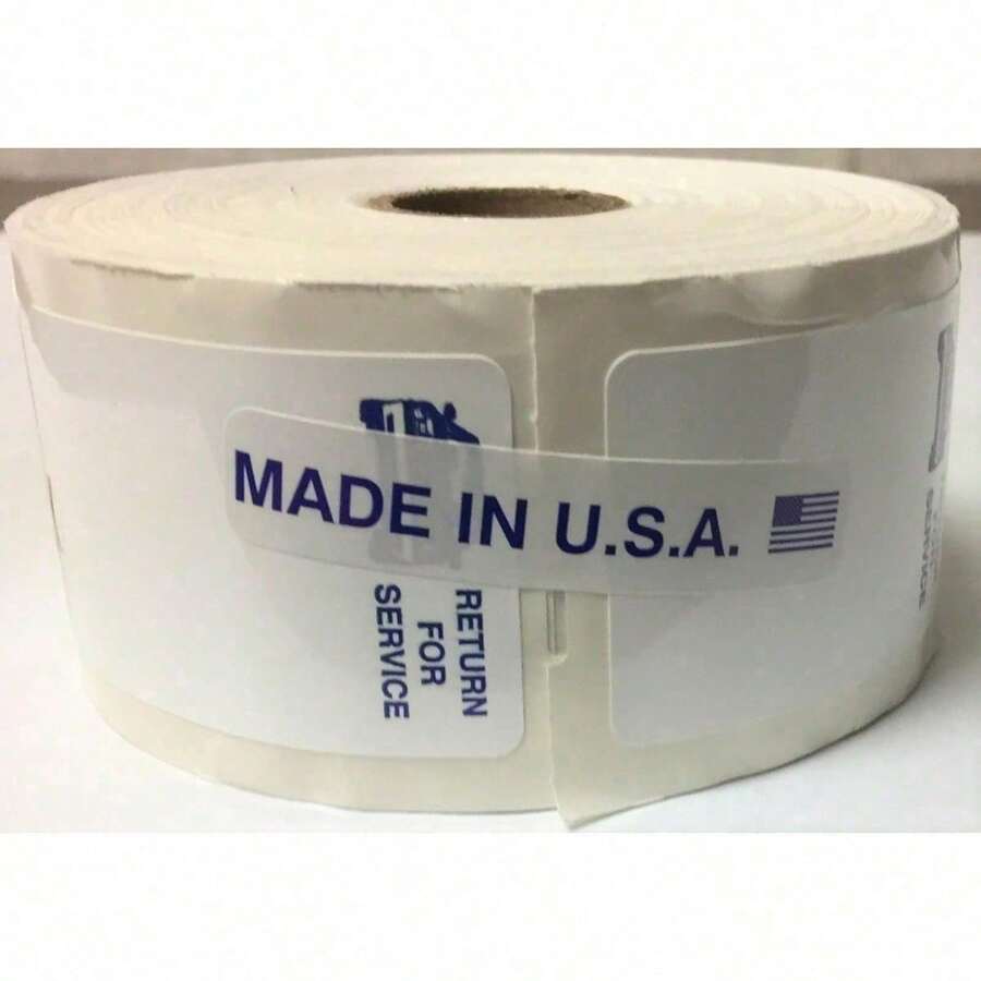 Static Cling Return For Service White Labels For Thermal Printer Oil ...