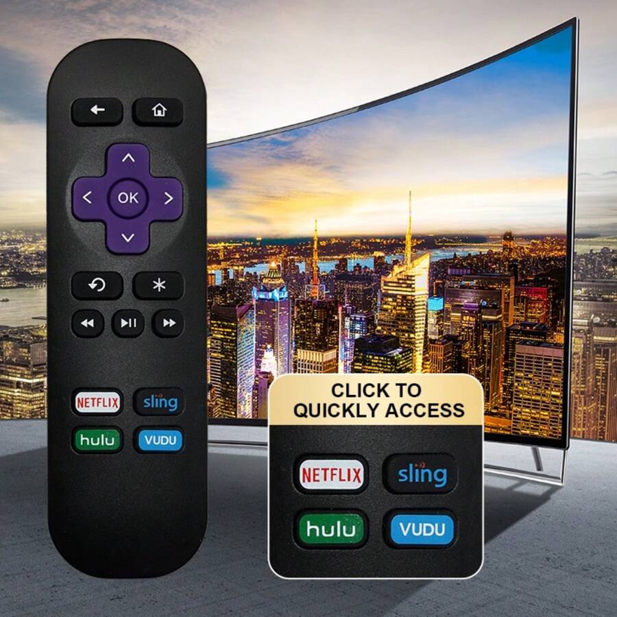 NOVAGLORY Replacement Remote Control For Roku Express, For Roku ...