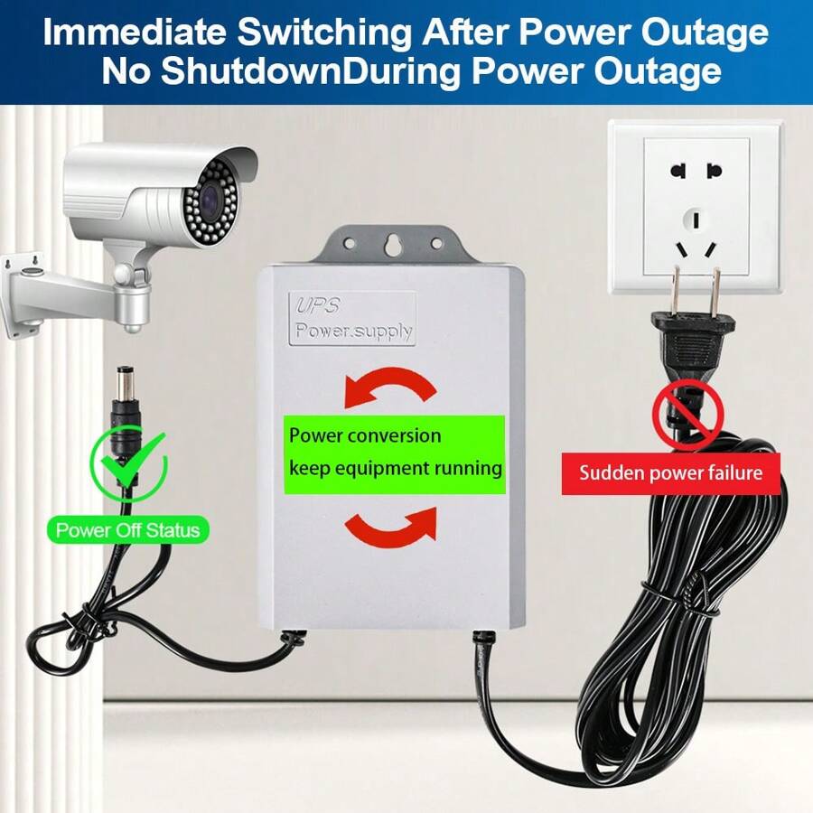 Mini USV Unterbrechungsfreie Stromversorgung 12V2A geeignet für ...