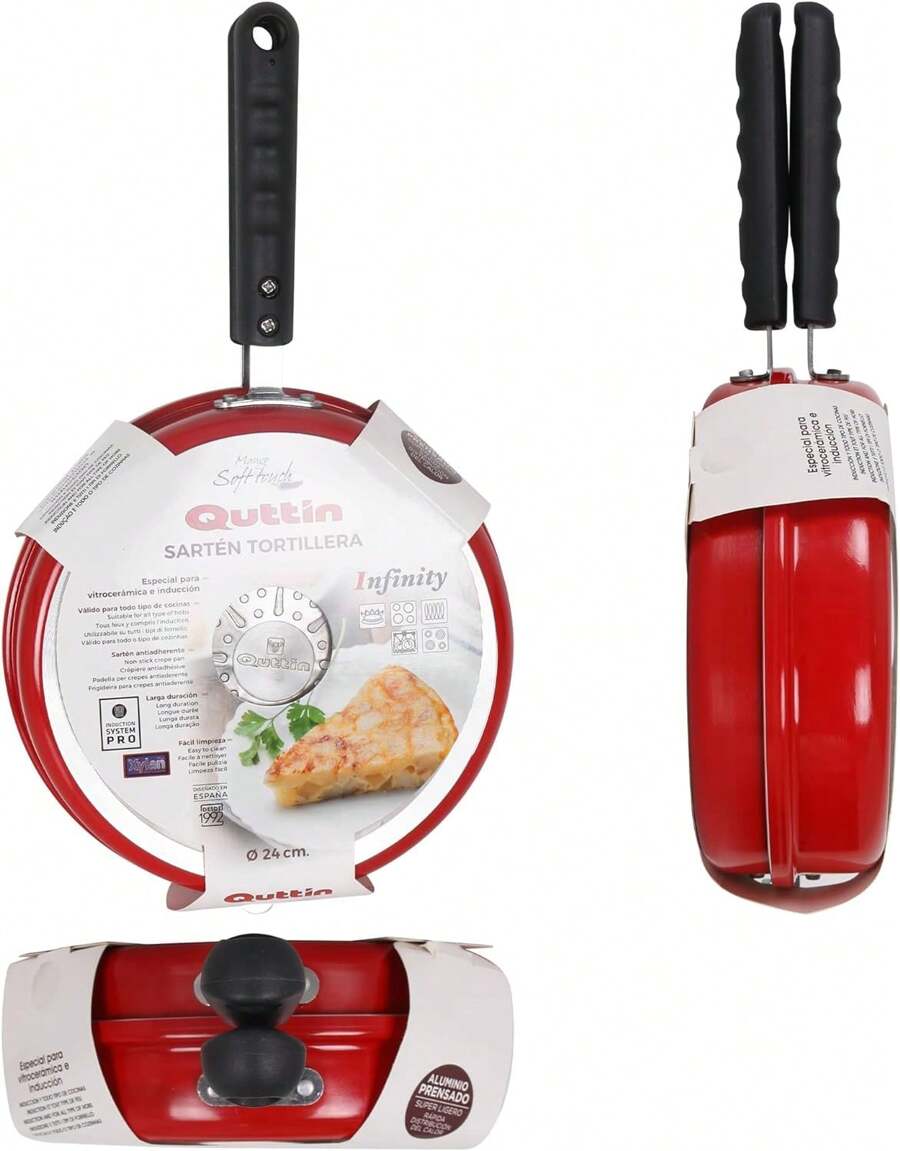 STARLEY-Quttin Infinity Plus 24CM Tortilla Pan, Non-Stick Induction ...