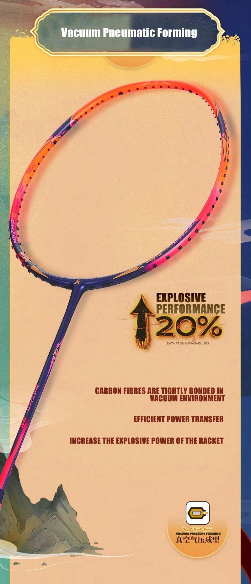 kawasaki Kawasaki Nezha 35 Badminton Racket Gift Box Version, Ultra ...