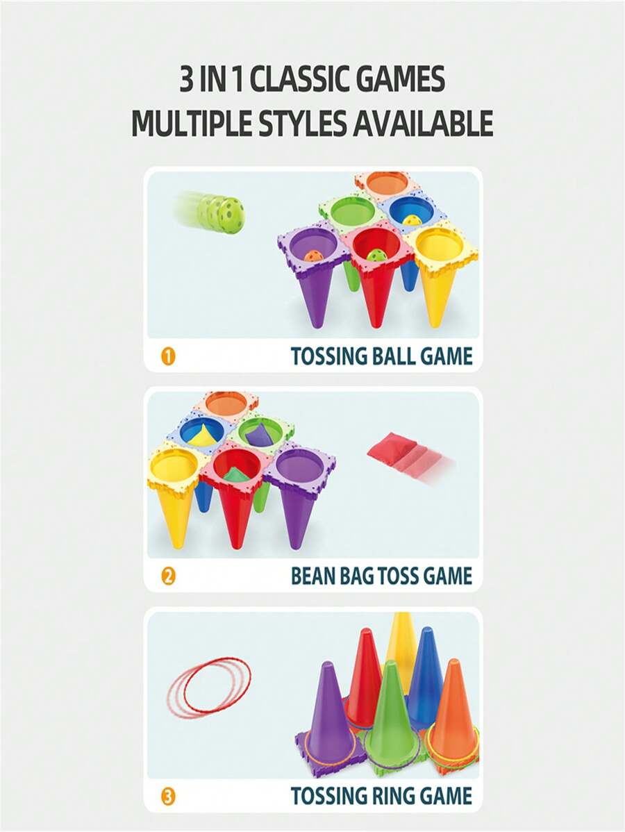 3-In-1 Ice Cream Cone Shaped Children Interactive Educational Toys ...