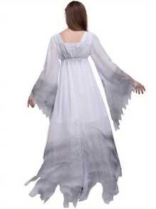 Women Horror Zombie Costume Halloween Ghost Vampire Bride Plays Ghost ...