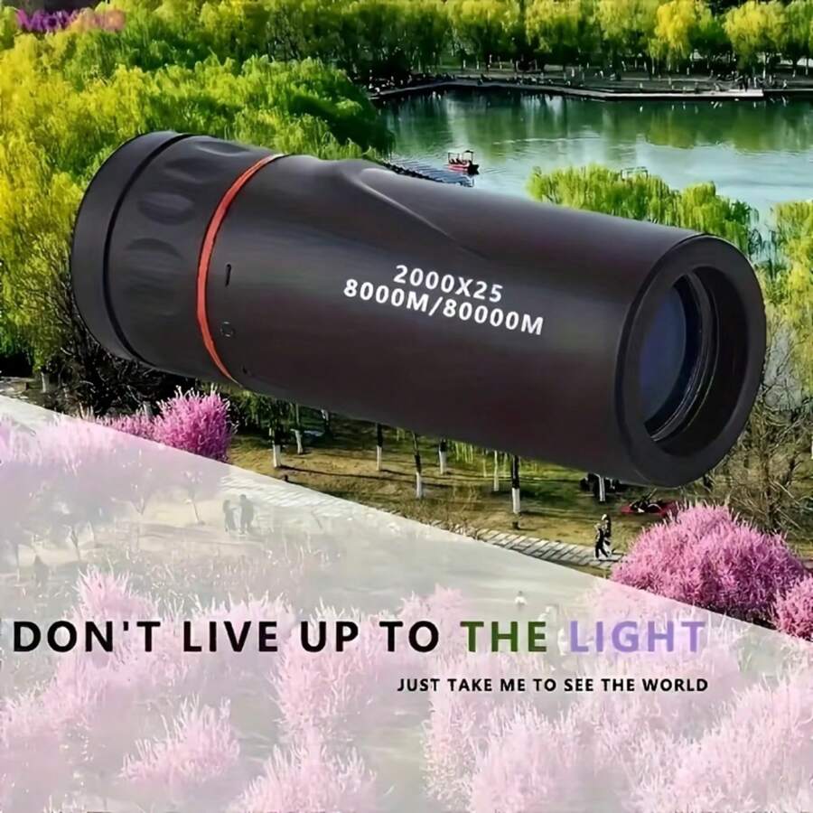 2000X25 Hd Monocular Telescope - Compact, Portable Scope For Hunting ...