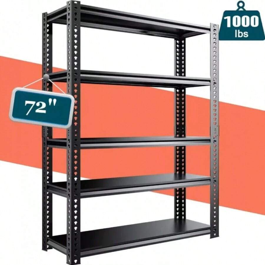 2020LBS Storage Shelves 5 Tier Garage Shelving Heavy Duty Adjustable ...