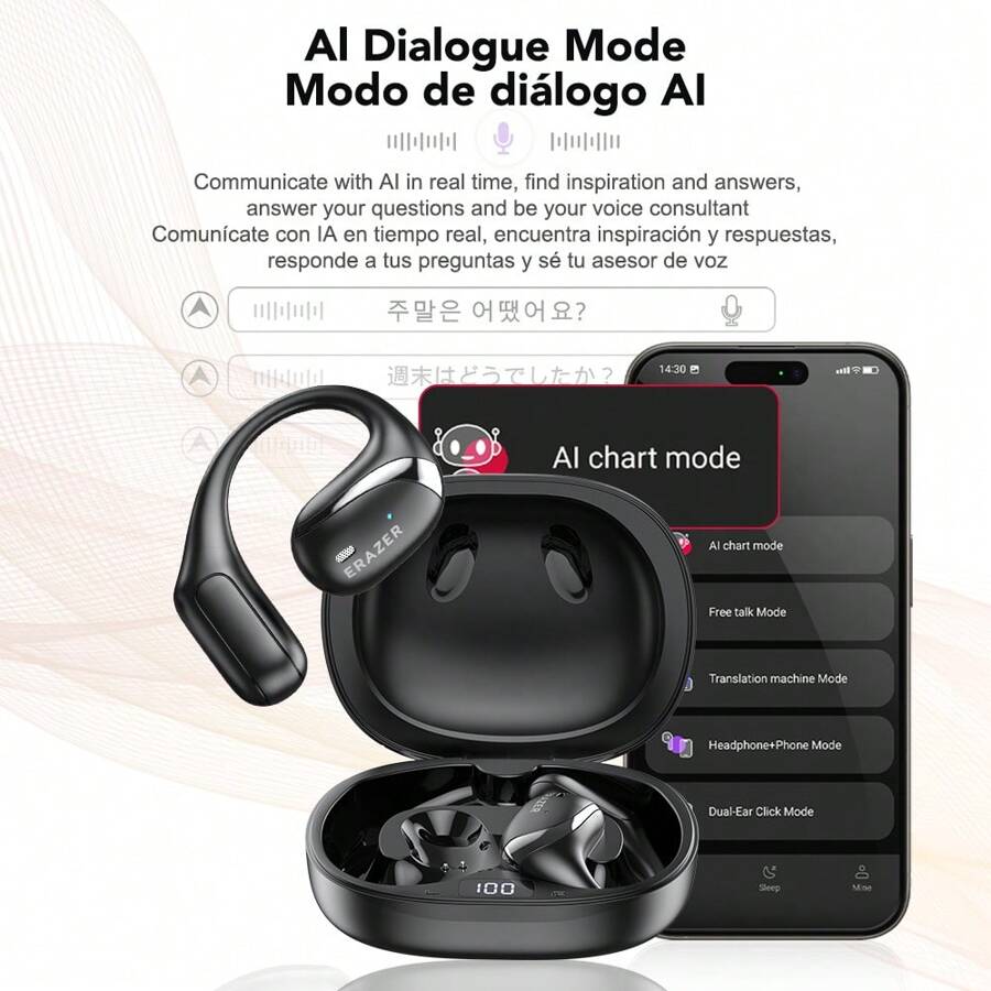 Miniso X9 Translation Earbuds Real Time AI Translator Earbuds Open ... Miniso X9 Translation Earbuds Real Time AI Translator Earbuds Open ...