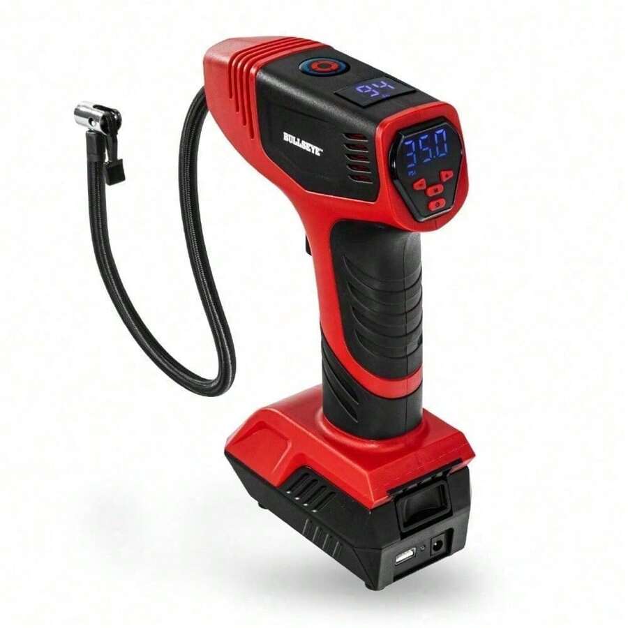 Bullseye Pro Portable Rechargeable Tire Inflator With Digital Pressure ...