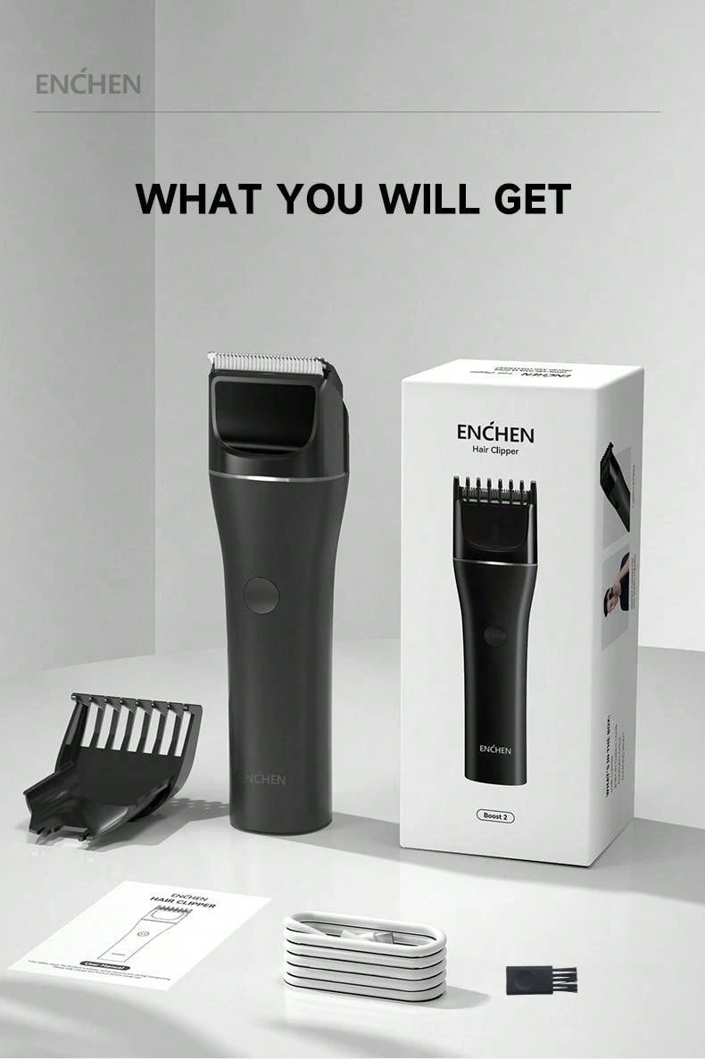 ENCHEN ENCHEN Hair Trimmer Cordless Electric Hair Clipper Portable ...