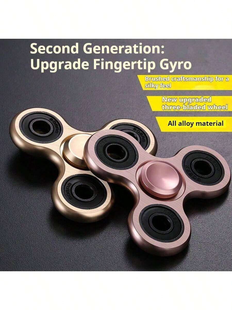 2025 New Design All-Metal Tri-Spinner Fidget Toy - Spiral Triangle ...