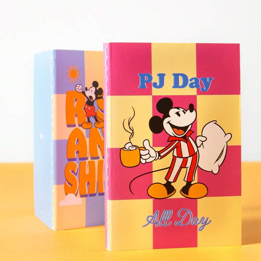 Miniso Miniso Disney Mickey 4pcs Set Cart Lined Notebook Thick Paper ...