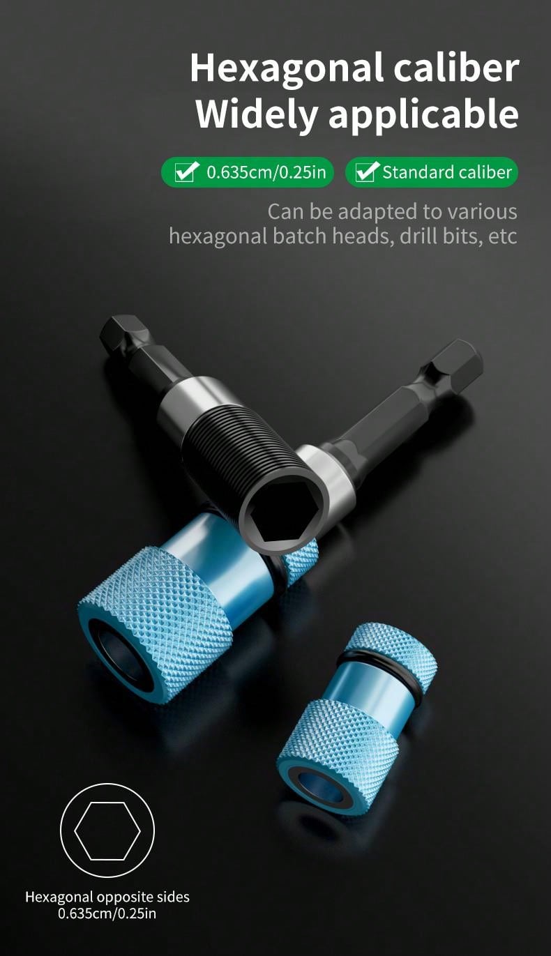 Magnetic Drill Bit Extender, Hex Quick Change Adapter, Bit Holder ...