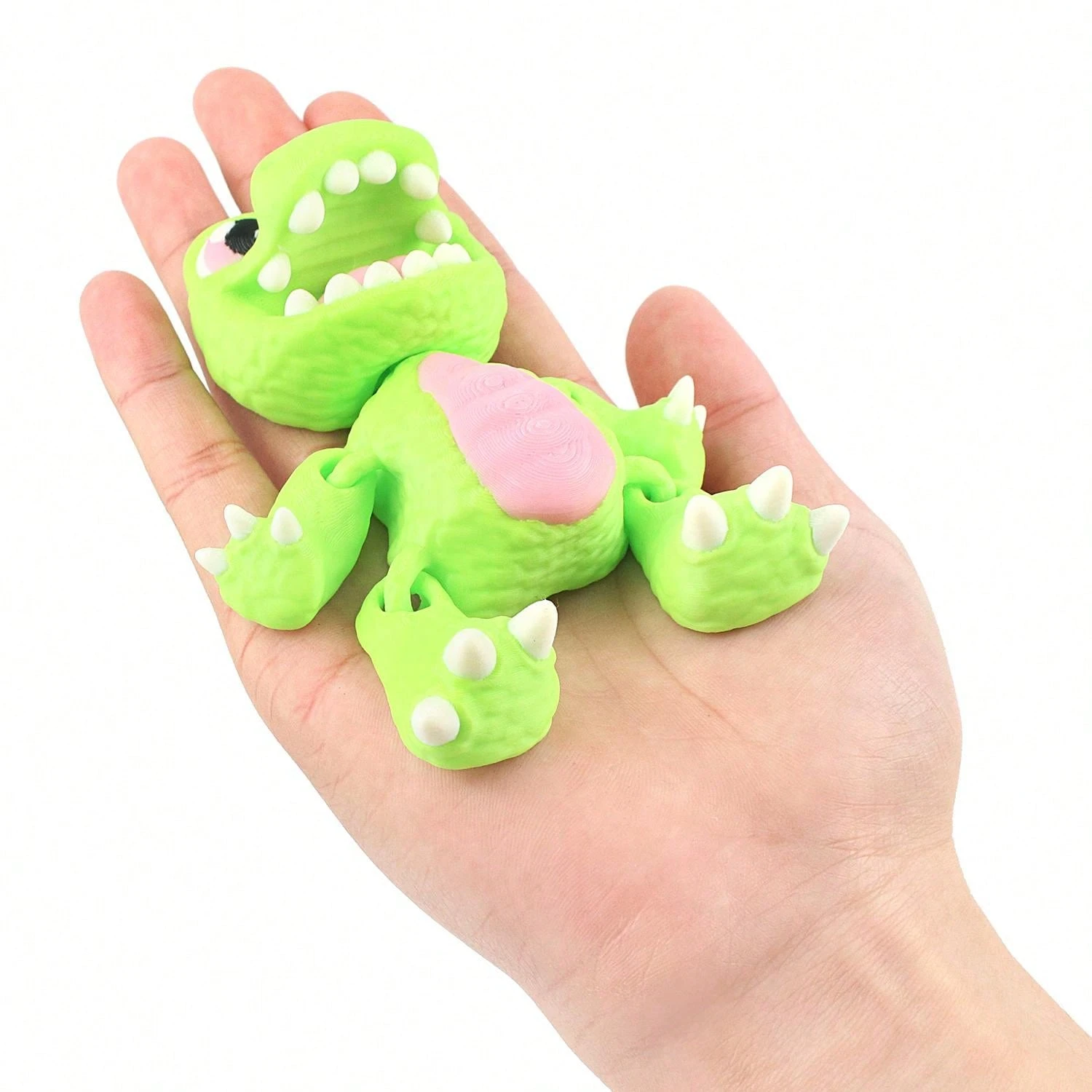 3D Printed Cute Mini Dinosaur, Realistic Animal Figure Model Decor Toy ...