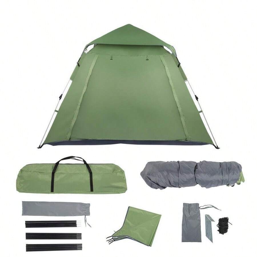 Carpa automática y desplegable impermeable para camping de 4-5 personas ...