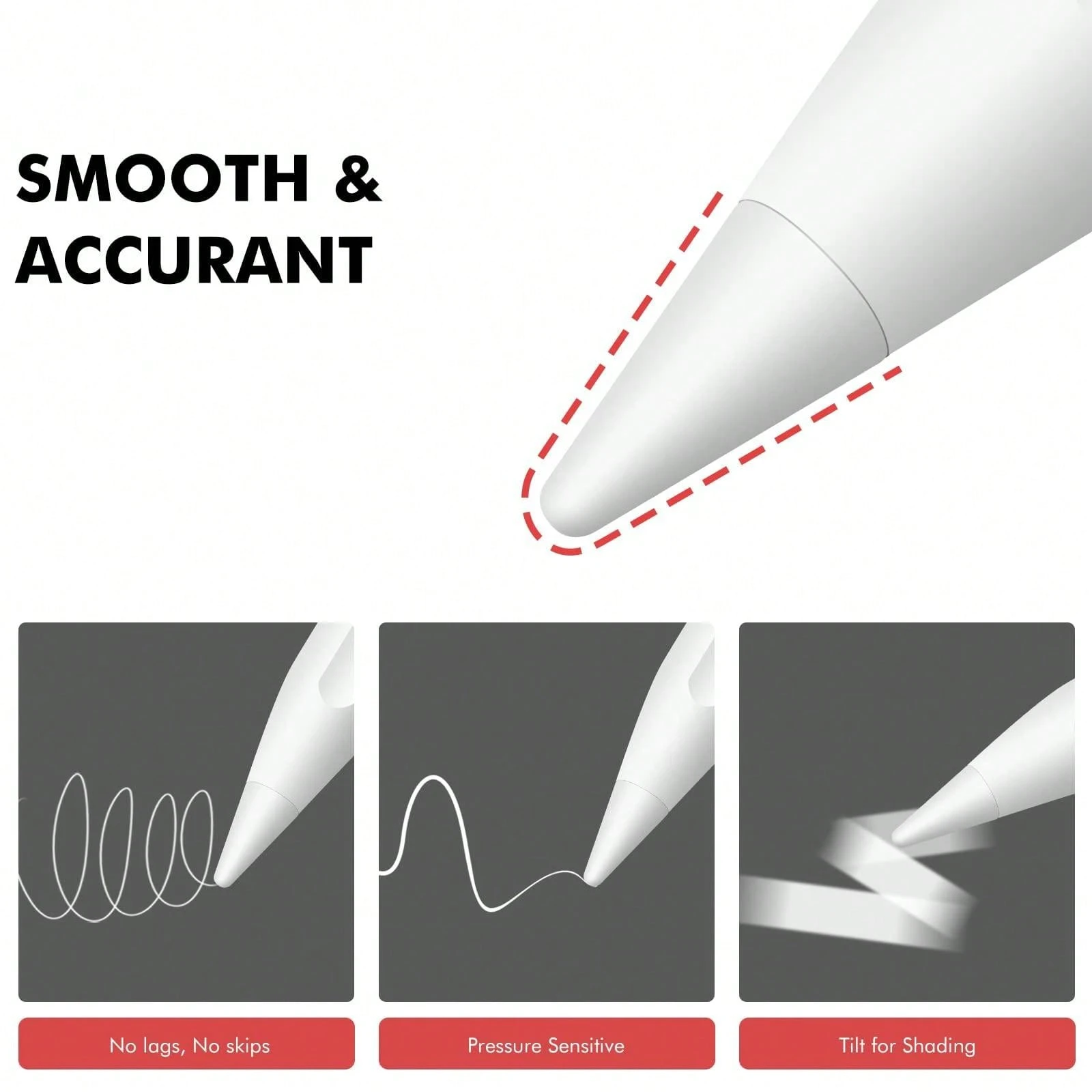 Apple Pencil Tips Stylus Pen Accessory(4 Packs) | SHEIN UK