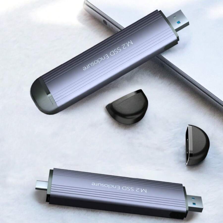 M2 SSD Enclosure 3.2nvme Thunderbolt 3 TYPEC Dual Interface Inline SSDm ...