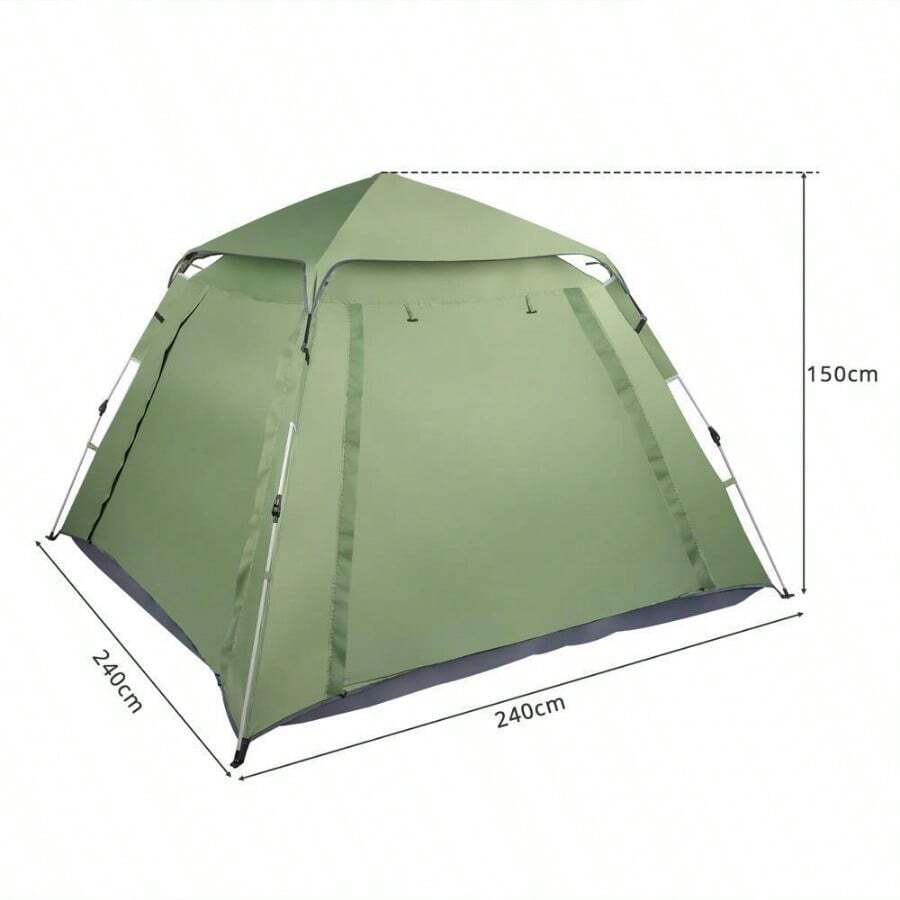 Carpa automática y desplegable impermeable para camping de 4-5 personas ...