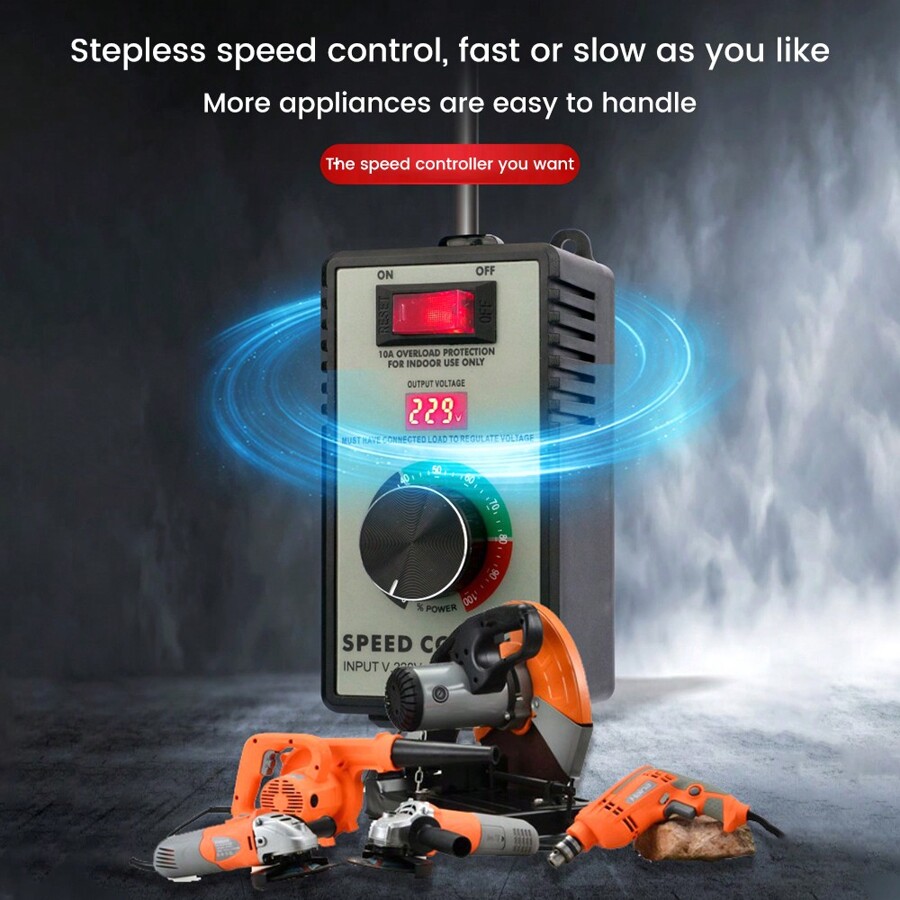 4000W Motor Speed Controller LED Display Variable Voltage Regulator ...