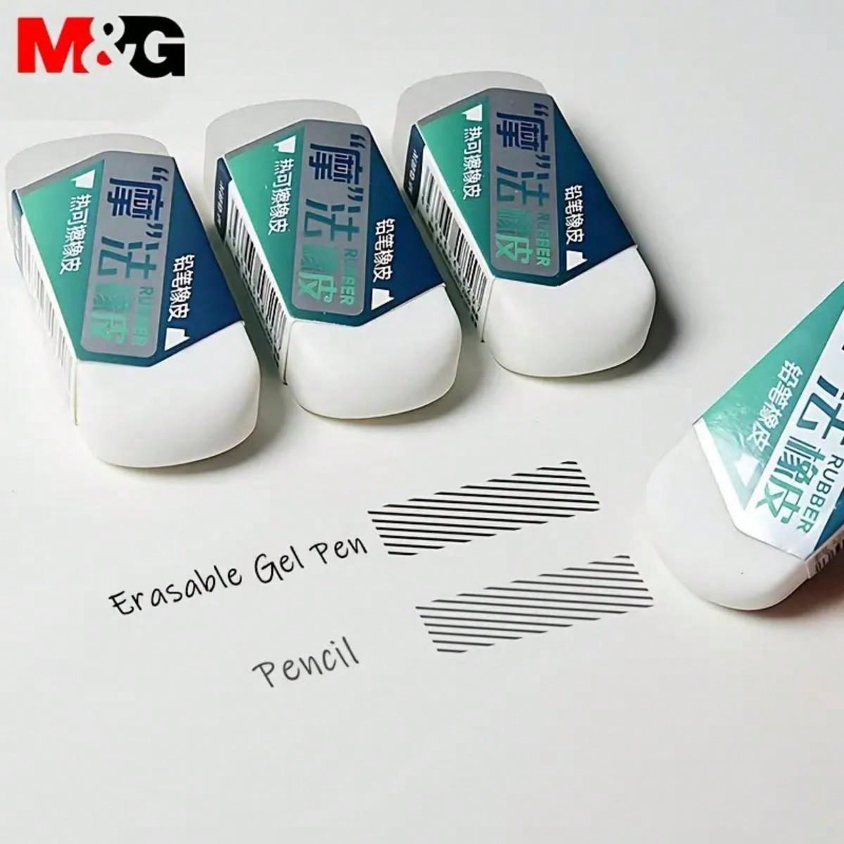 1 Double Ended Eraser, Oval, Thermoplastic Rubber, Multipurpose Ink And ...