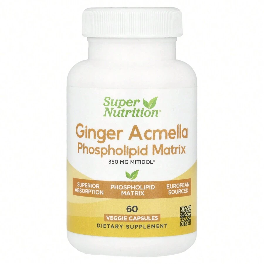 Super Nutrition Ginger Acmella Phospholipid Matrix With Ginger Extract ...