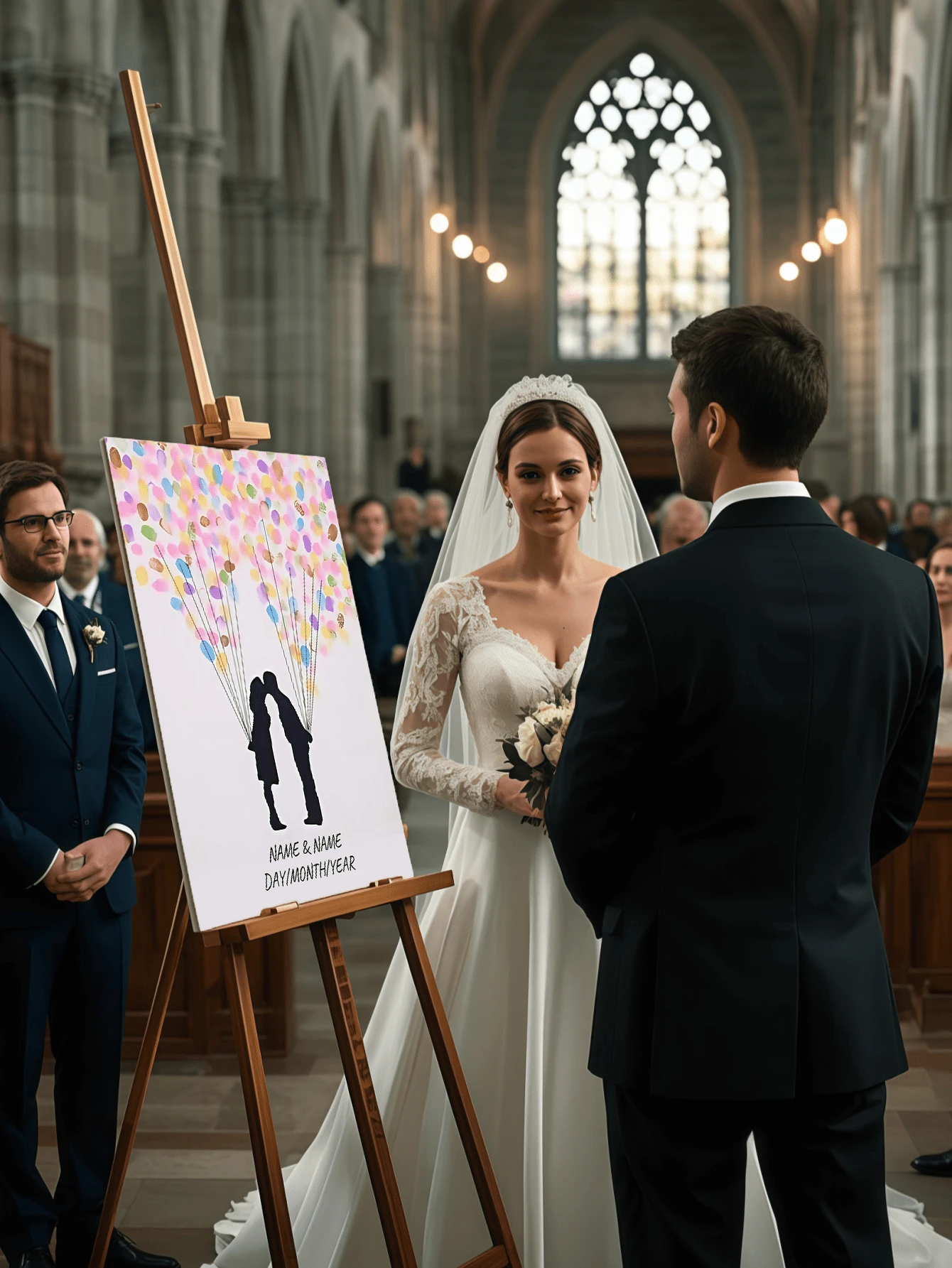 1pc Wedding Blessing Signing Canvas, Personalized Custom Wedding ...