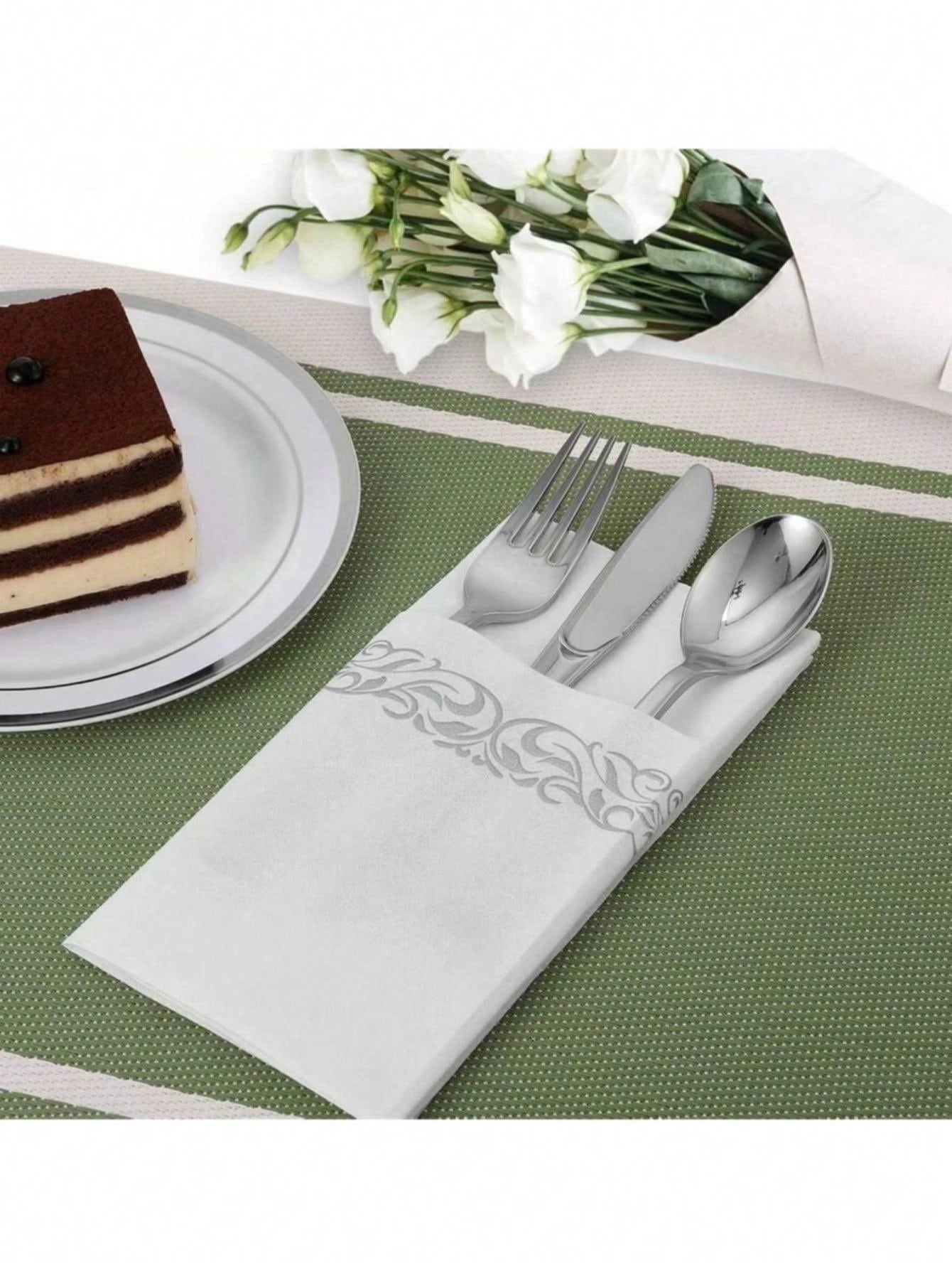30pcs Retro Pattern Simple Disposable Paper Napkins | SHEIN Singapore