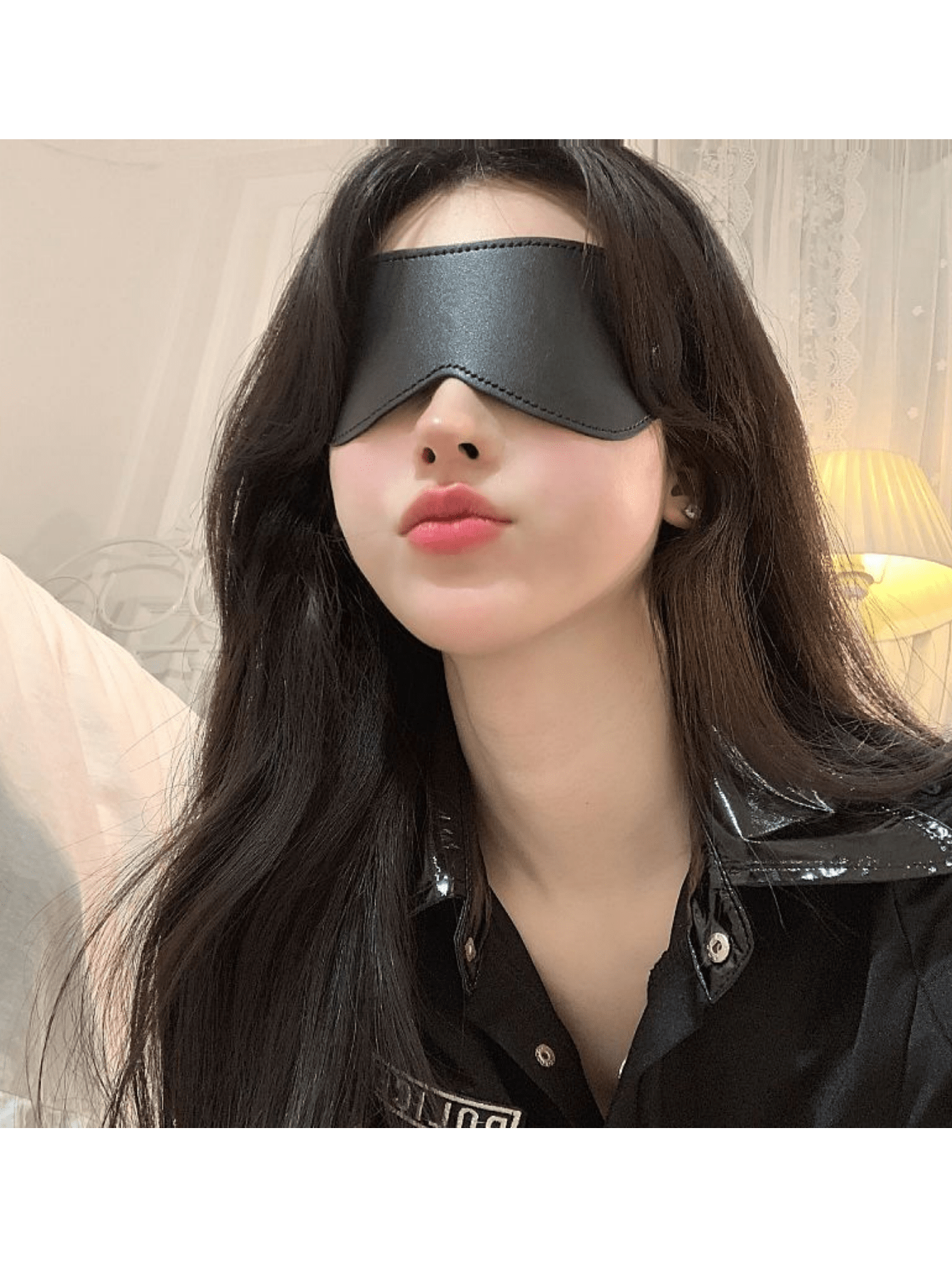 1pc Light Blocking Sleeping Eye Mask Masquerade Party Role Playing Couple Game Eye Mask Shein Usa 