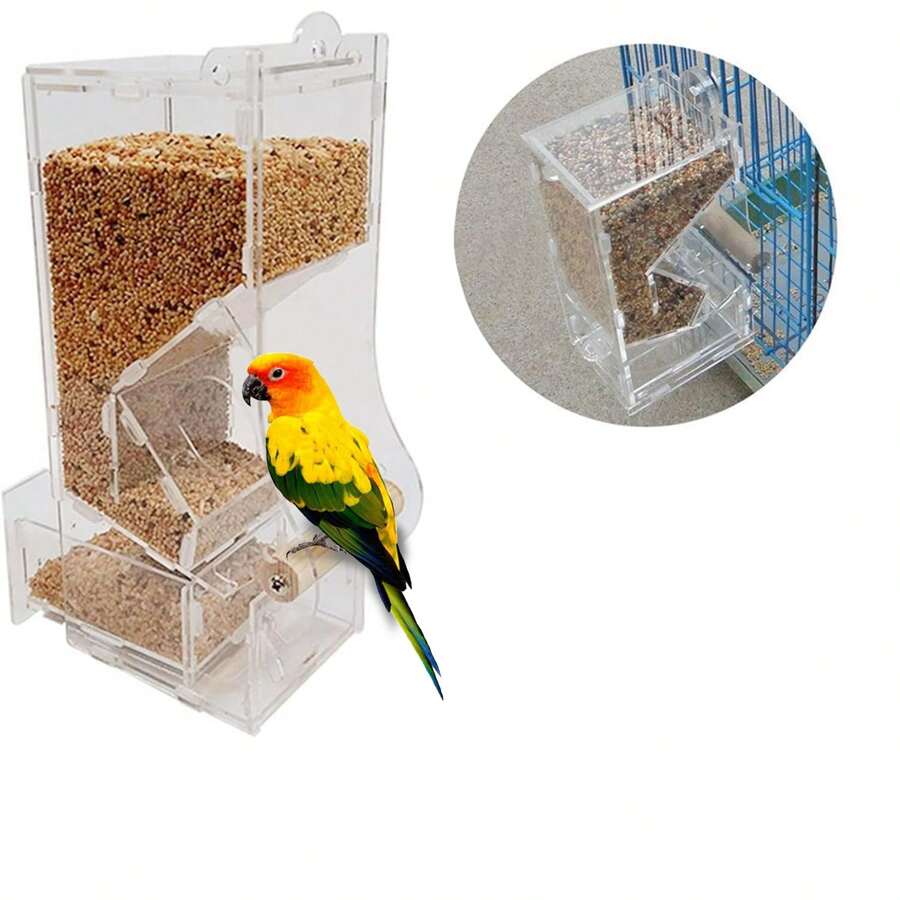Removable Bird Automatic Feeder Gravity Automatic Dispenser For Birds ...