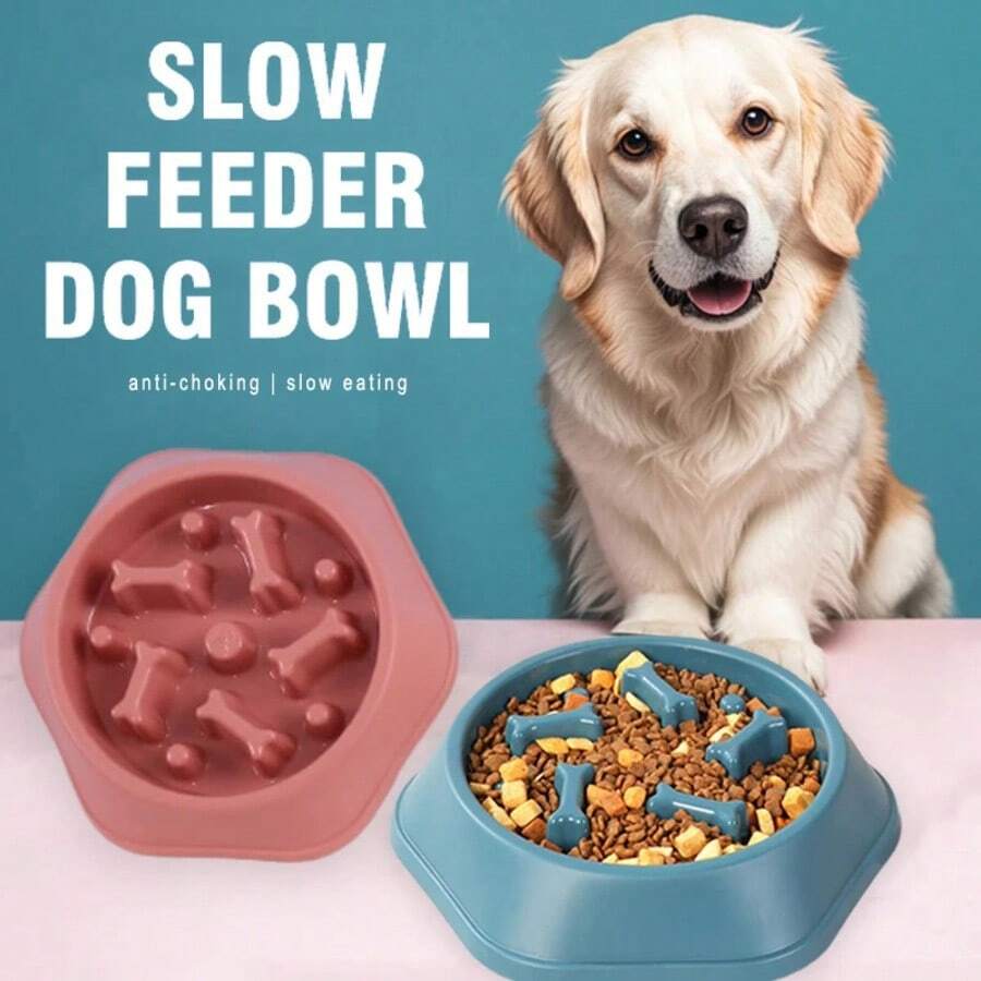 Slow Feeder Dog Bowl Anti-Choking Slow Feeding Bowls For Dogs Anti-Slip ...