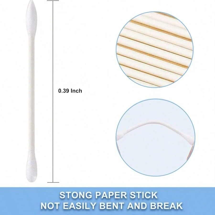 100Pcs Individually Packaged Double-Headed Cleaning Swabs Multi-Purpose ...