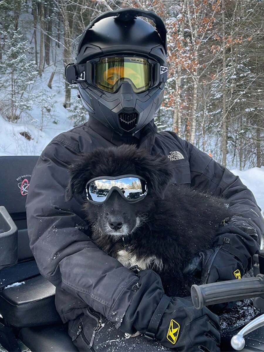 Dog Goggles Adjustable Strap For Travel Skiing And Anti-Fog Dog Snow ...