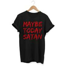 Maybe Today Satan TShirt, Grunge Clothes, Alternative Clothing, Goth ...